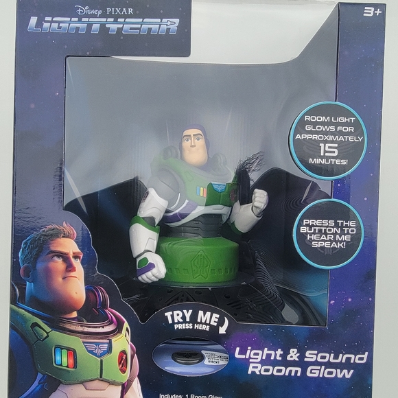 Disney | Other | Disney Pixar Light Sound Room Glow Night Light Buzz ...